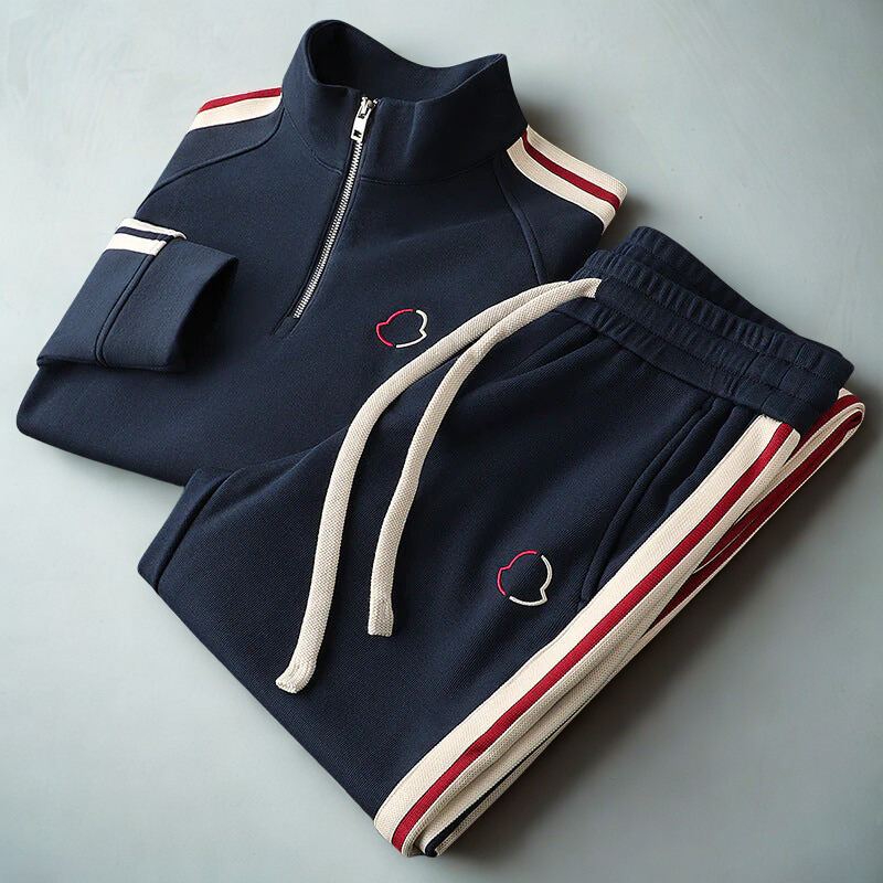 Hype Quarter-Zip Tracksuit Set – Solrano