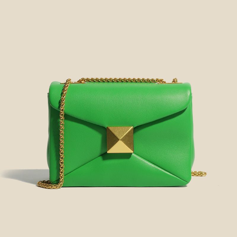 Glamco Leather Chain Bag – Solrano